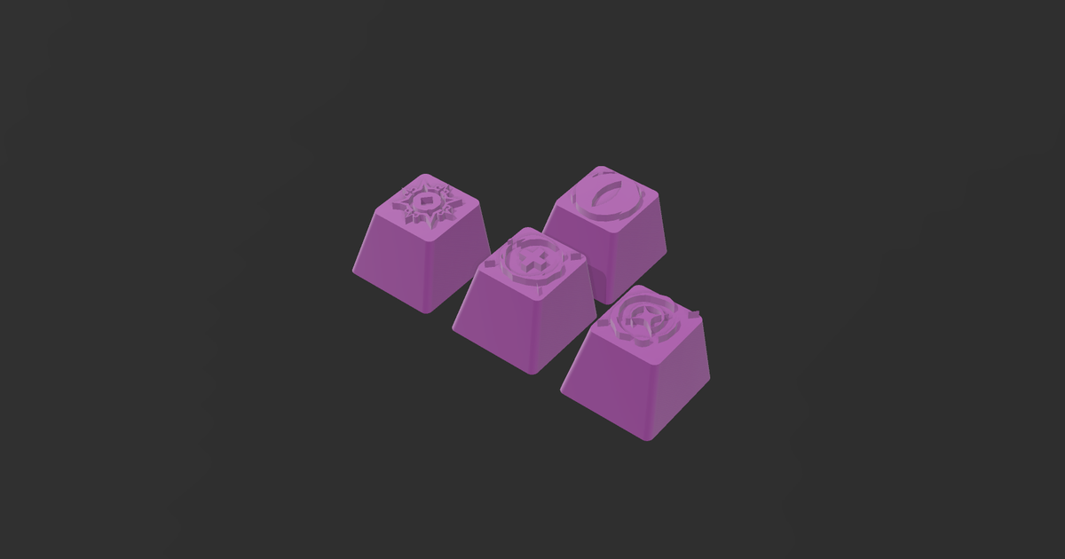 Reyna Valorant Abilities Keycaps by BillyBones | Download free STL ...