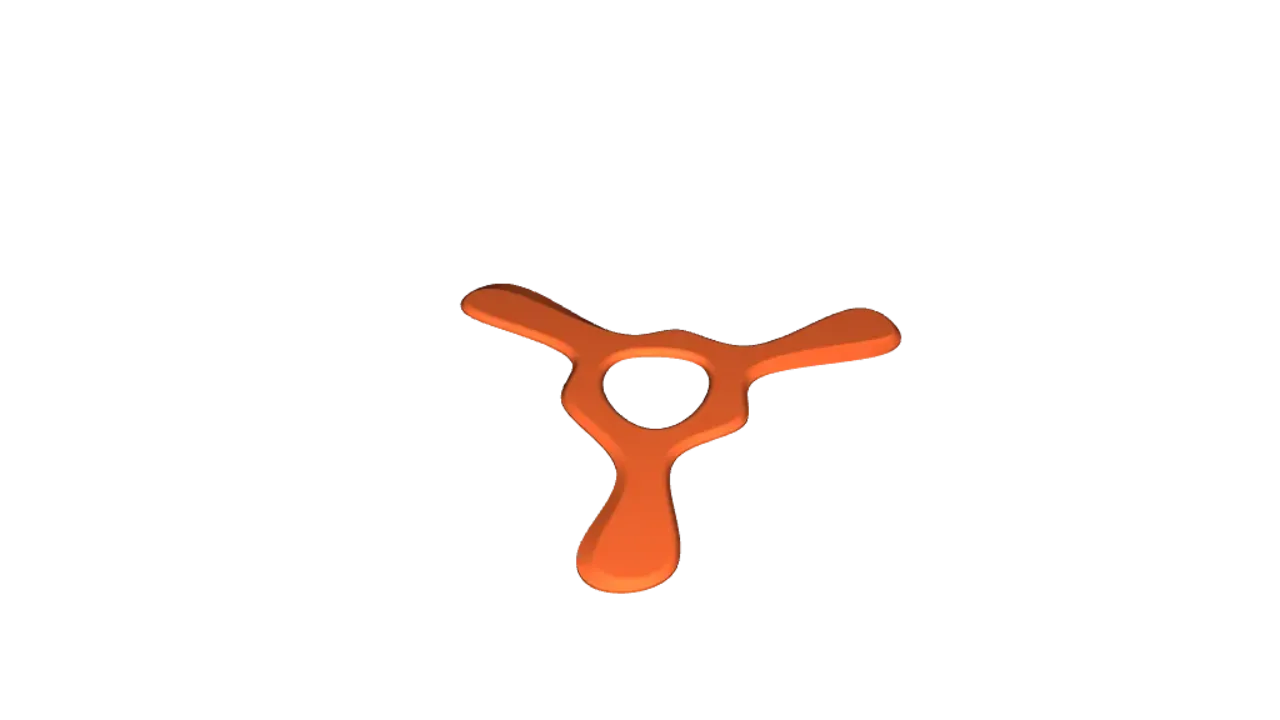 Even Wonkier Three Blader Boomerang by Lapjoint | Download free STL ...