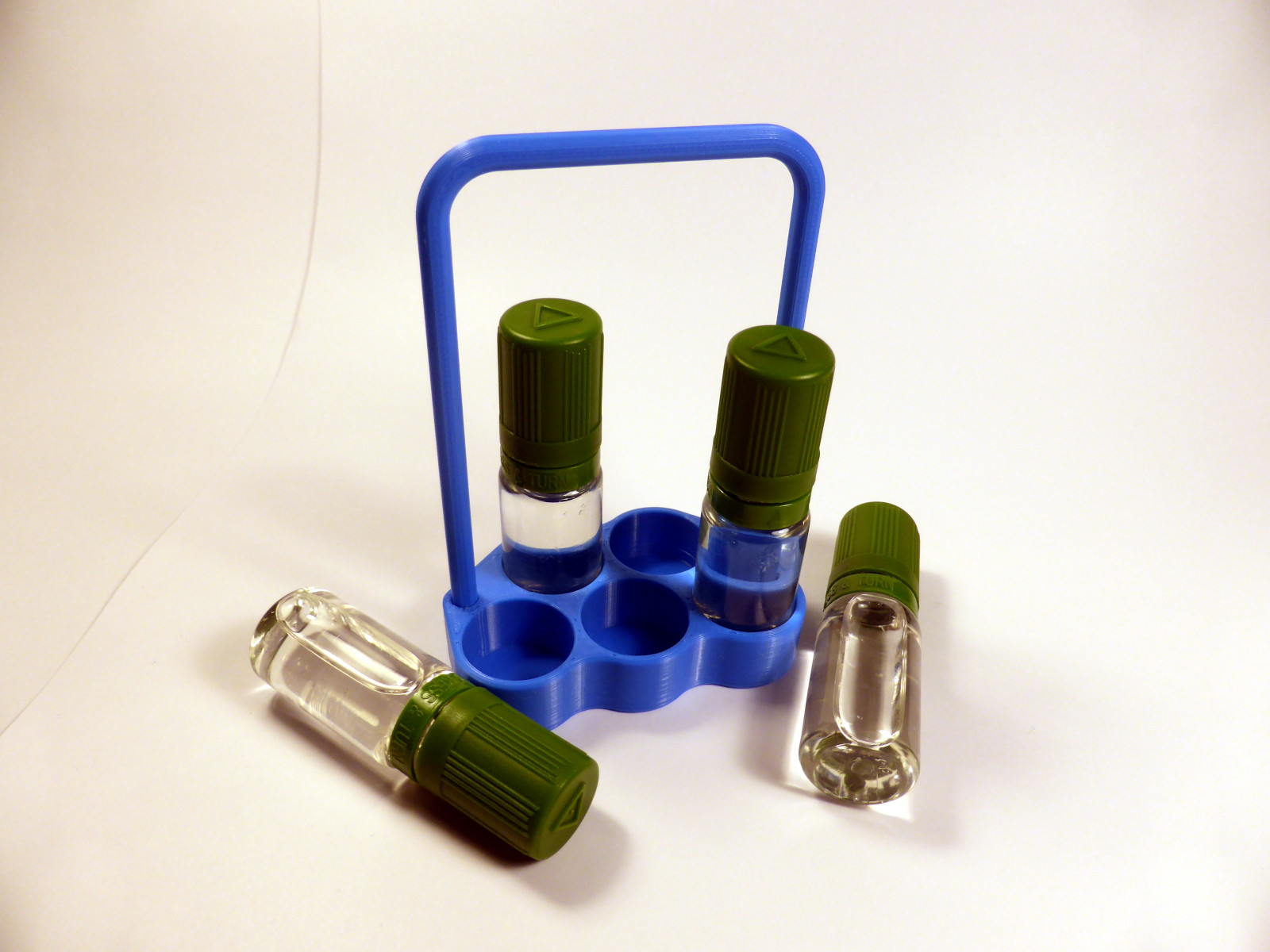 Small Bottle Rack with Handle by Area51 | Download free STL model ...