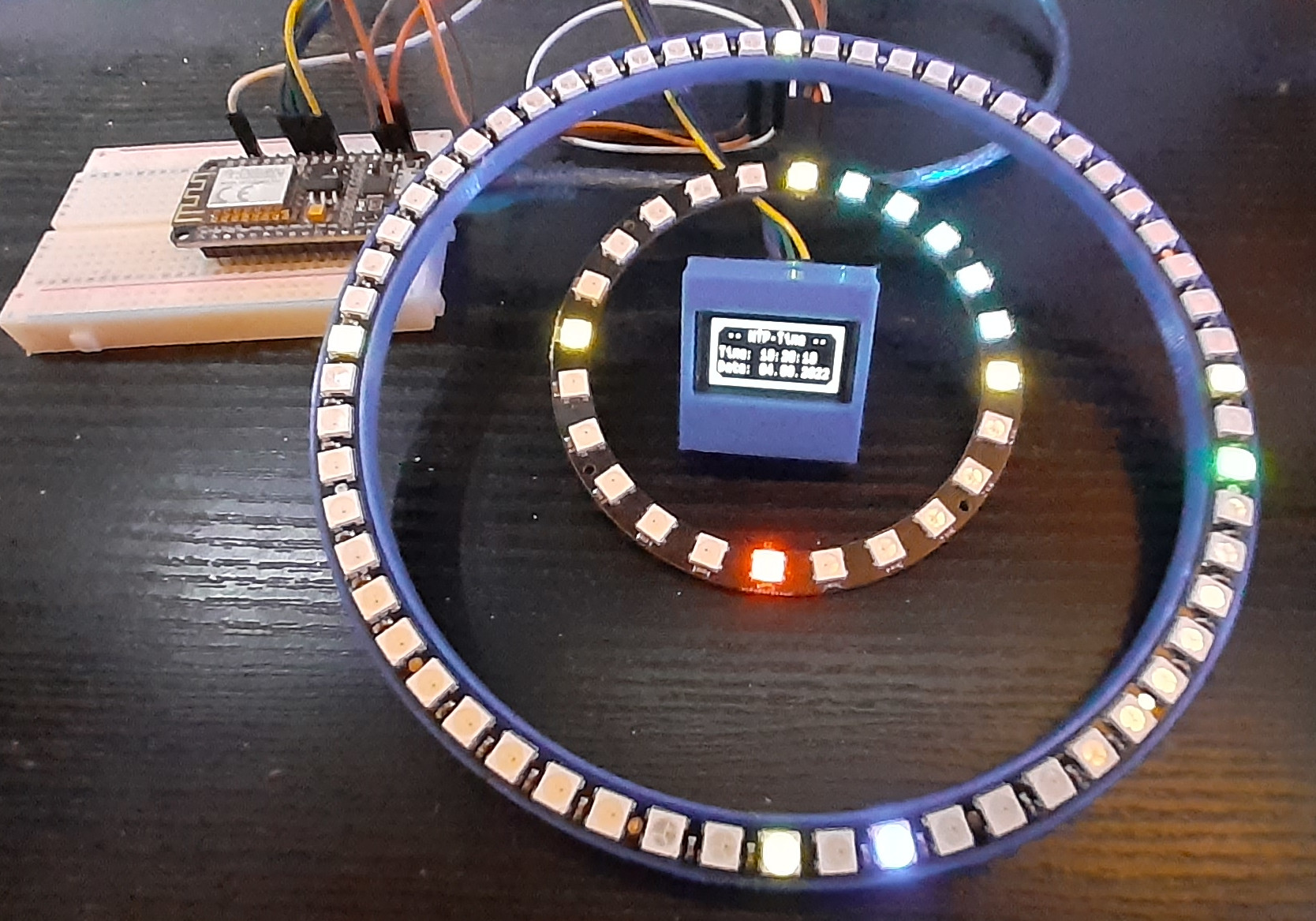 Soldering aid for 60 LED/4 segment/160mm neopixel ring. by Norbert ...
