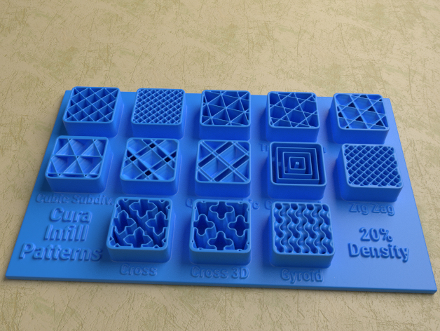 Cura Infill Patterns Display Models by Lyl3 | Download free STL model ...