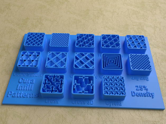 Cura Infill Patterns Display Models by Lyl3 | Download free STL model ...
