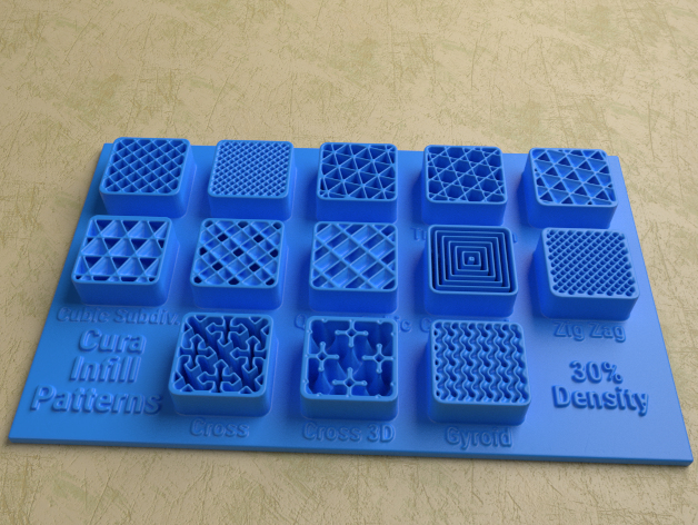 Cura Infill Patterns Display Models by Lyl3 | Download free STL model ...