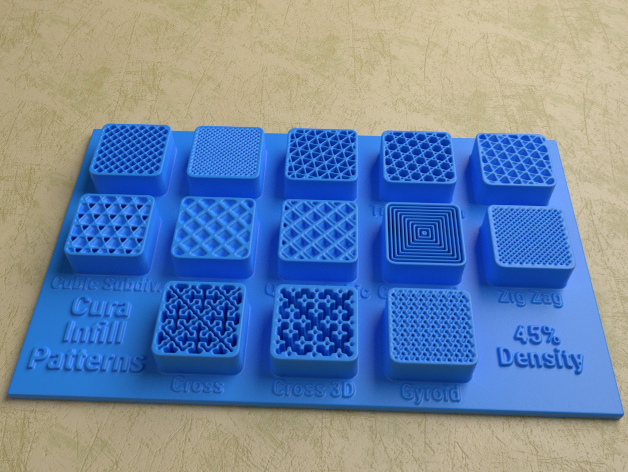 Cura Infill Patterns Display Models by Lyl3 | Download free STL model ...