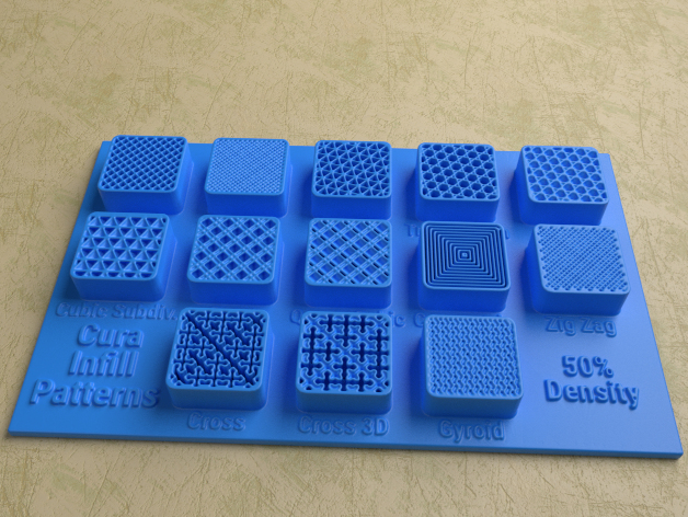 Cura Infill Patterns Display Models by Lyl3 | Download free STL model ...
