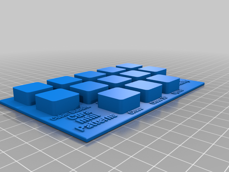 Cura Infill Patterns Display Models by Lyl3 | Download free STL model ...
