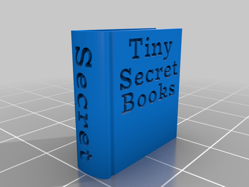 Customizable Tiny Secret Books by Lyl3 | Download free STL model ...