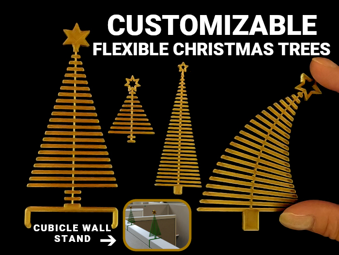 Customizable Flexible Christmas Tree by Lyl3 | Download free STL model ...