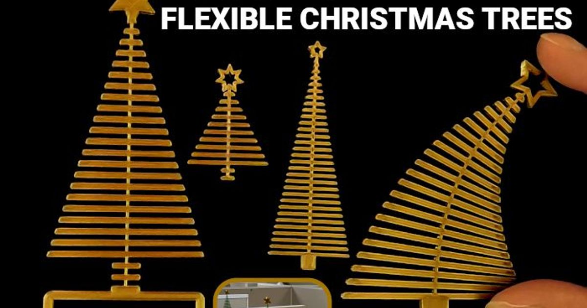 Customizable Flexible Christmas Tree by Lyl3 | Download free STL model ...