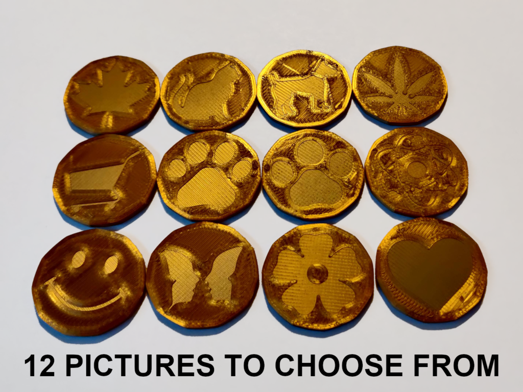 Customizable Engraved Shopping Cart Tokens por Lyl3 | Descargar modelo ...