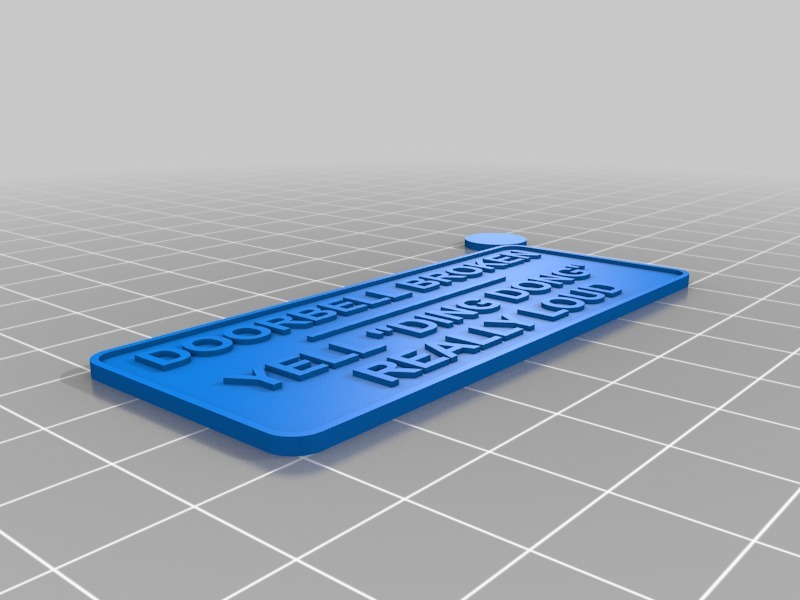 Doorbell Broken Sign by Lyl3 | Download free STL model | Printables.com