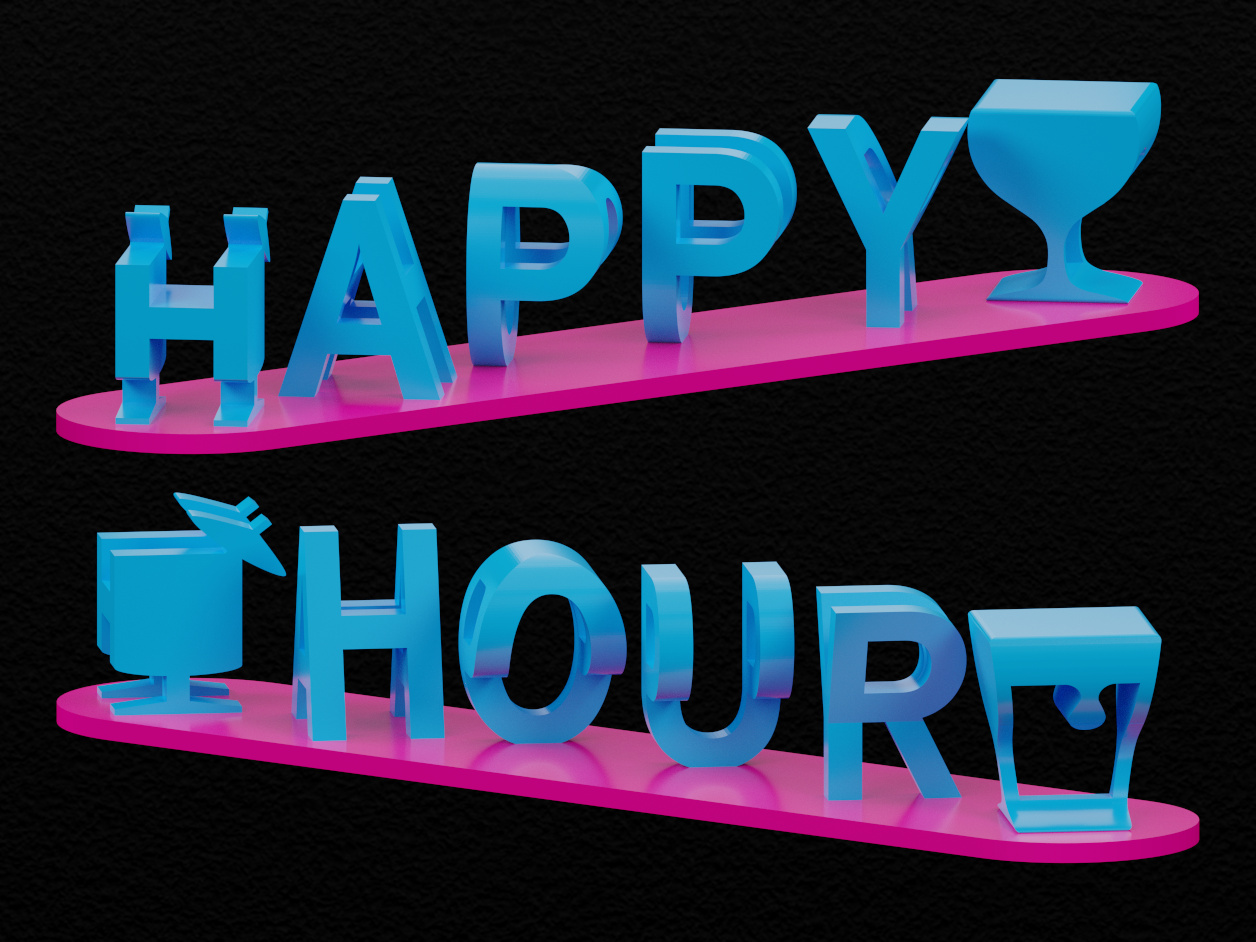 Dual Letter Blocks Illusion Customizer by Lyl3 | Download free STL ...