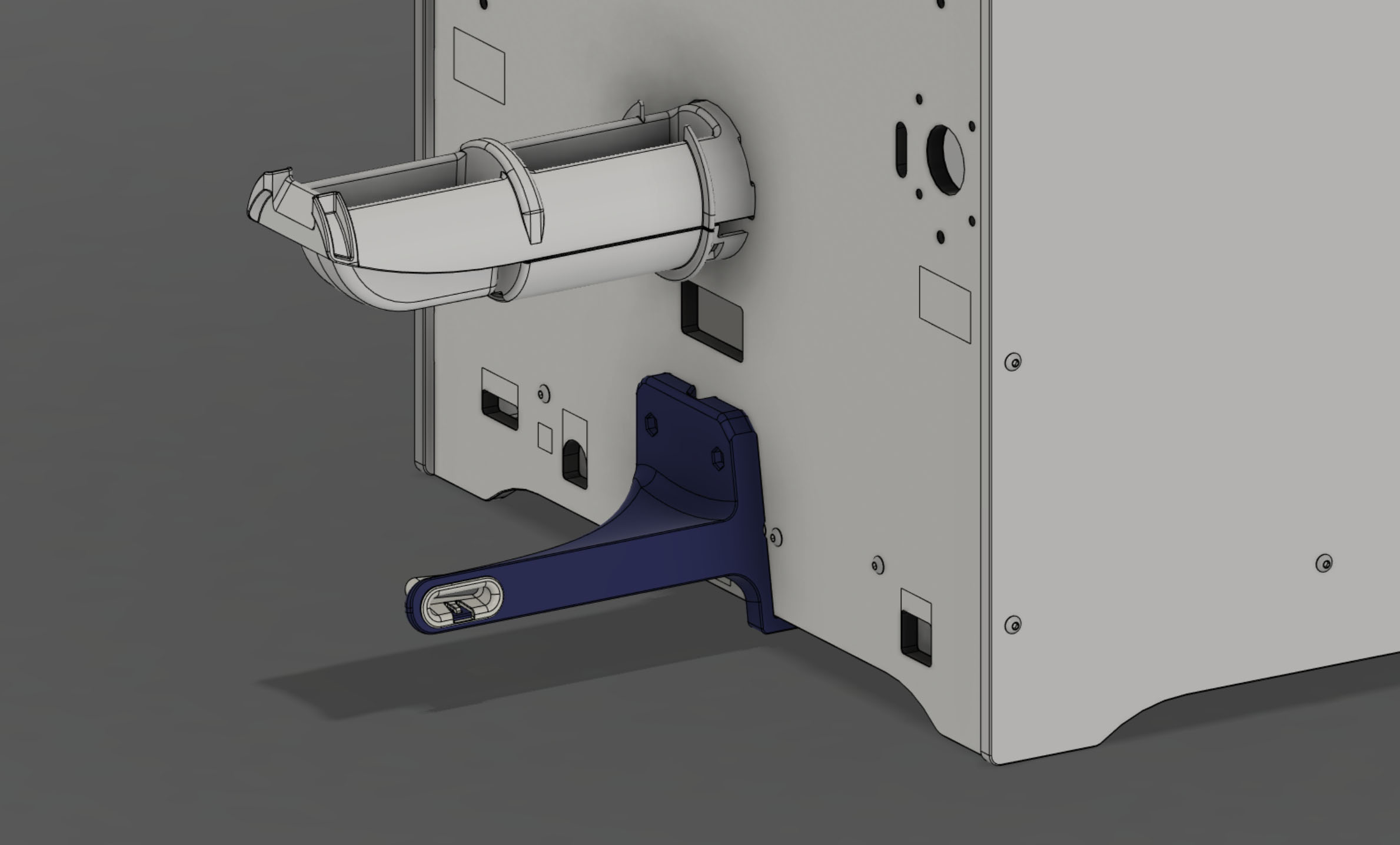 Fixed filament guide for Ultimaker 3 by Cederb | Download free STL ...