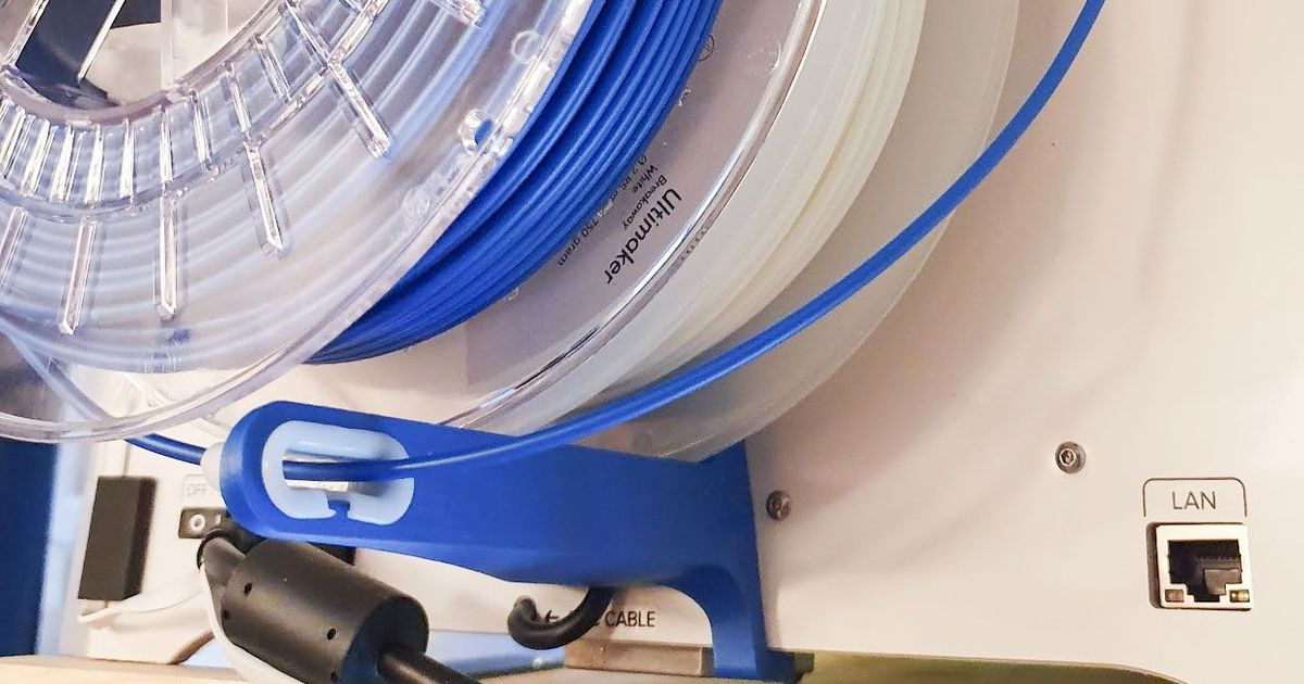 Fixed filament guide for Ultimaker 3 by Cederb | Download free STL ...