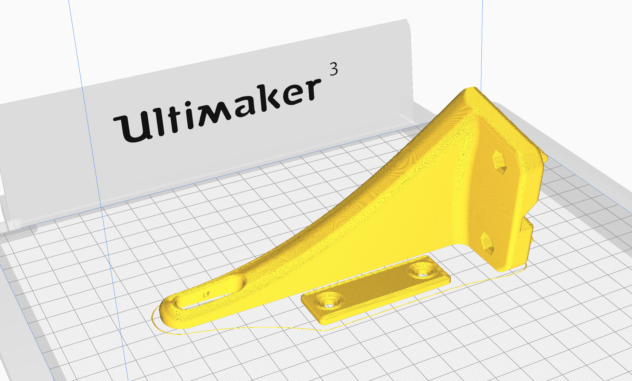 Fixed filament guide for Ultimaker 3 by Cederb | Download free STL ...