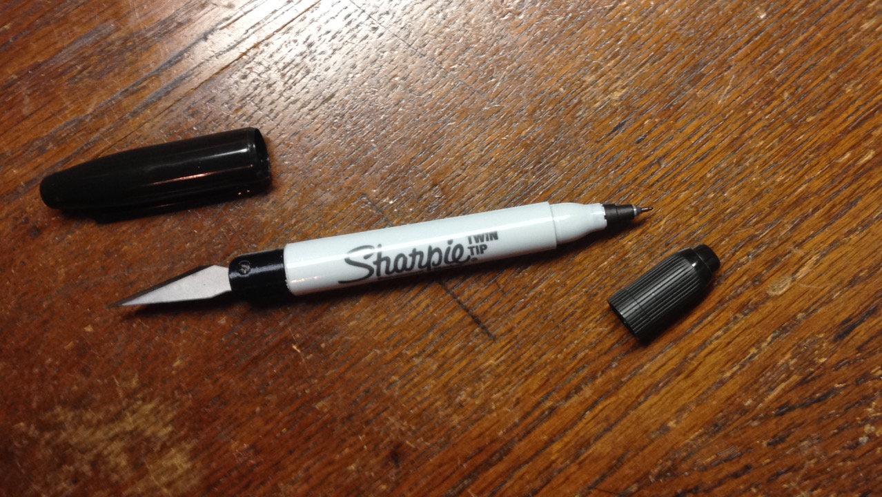 X-acto Knife Sharpie Adaptor by Luke Jordan | Download free STL model ...