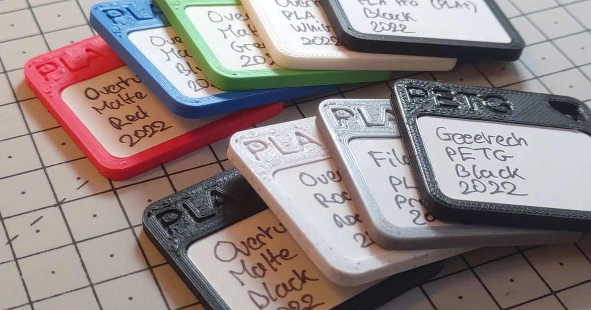 Filament Color Swatch by orax | Download free STL model | Printables.com Filament Color Swatch by orax | Download free STL model | Printables.com