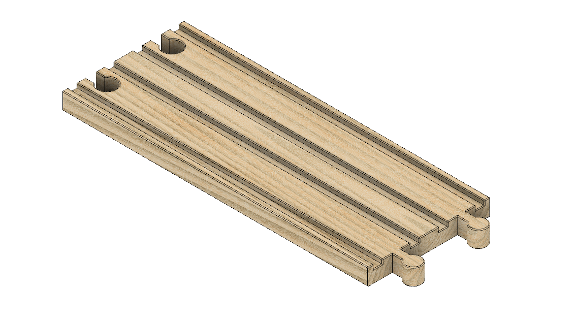 Brio Compatible Standard Double "D" Straight Track by Print A Train ...