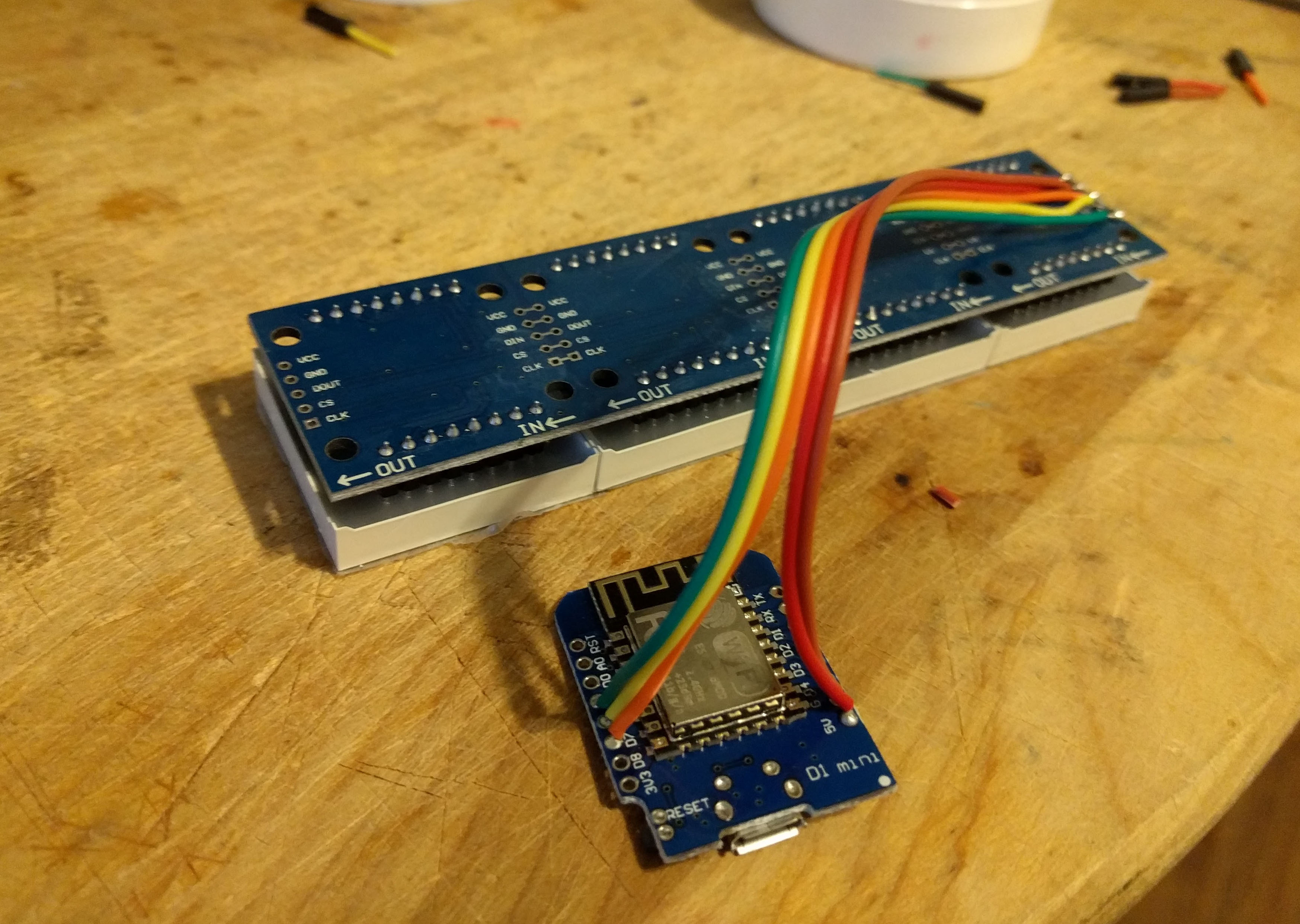 Esp8266 Wemos Clock News Weather Scrolling Marquee Ar