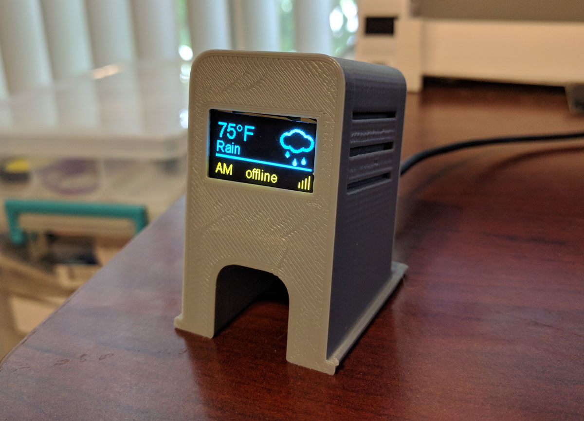 3D Printer Monitor for OctoPrint Wemos D1 ESP8266 by Qrome | Download ...