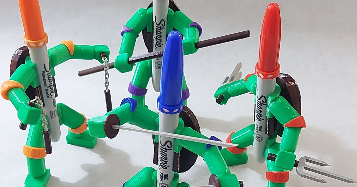 Teenage Mutant Ninja Sharpies by Dr Operator | Download free STL model ...