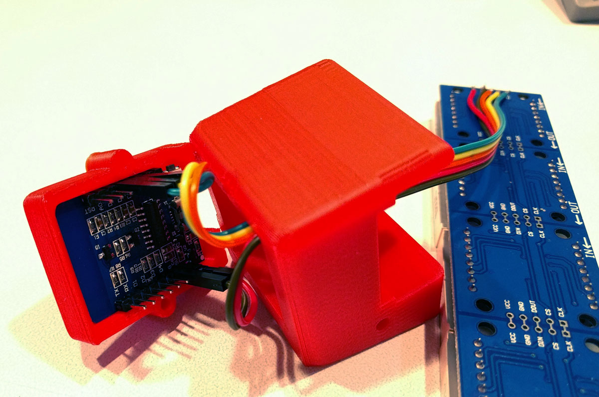 ESP8266 Double Wide Marquee Scroller News Weather Clock by Qrome ...
