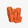 Tri-Tower Castle with Water Tower by Qrome | Download free STL model ...