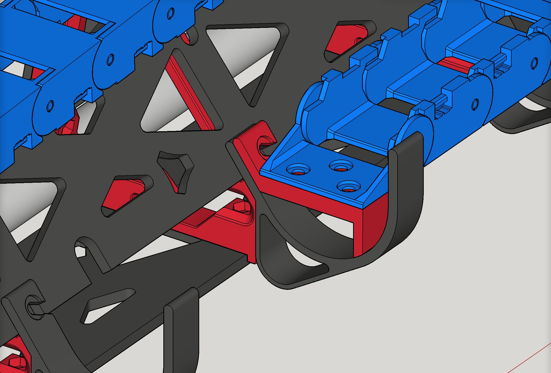 LowRider 3 plasma CNC - Drag Chain Mount revised for large 20x40 drag ...