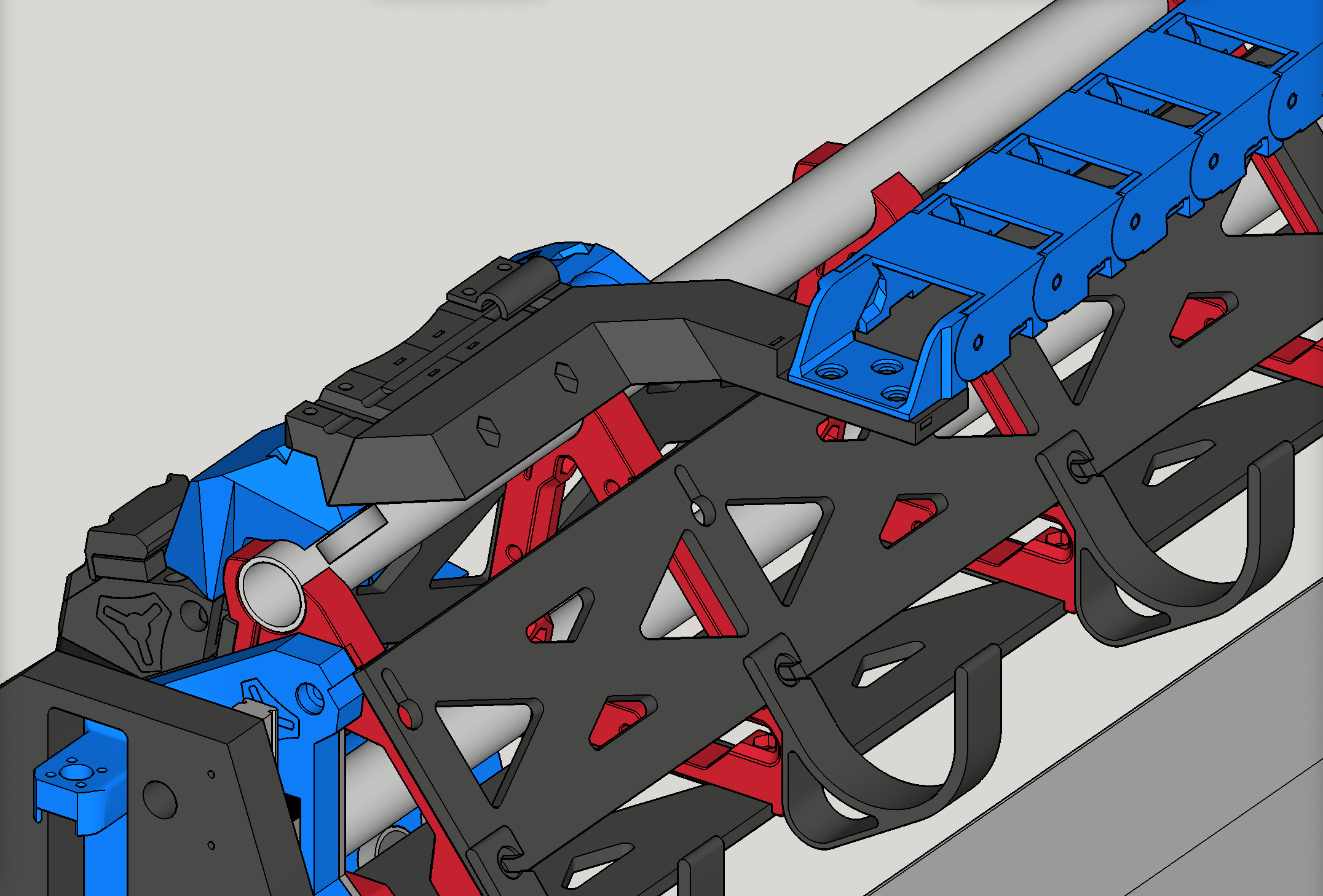 LowRider 3 plasma CNC - Drag Chain Mount revised for large 20x40 drag ...