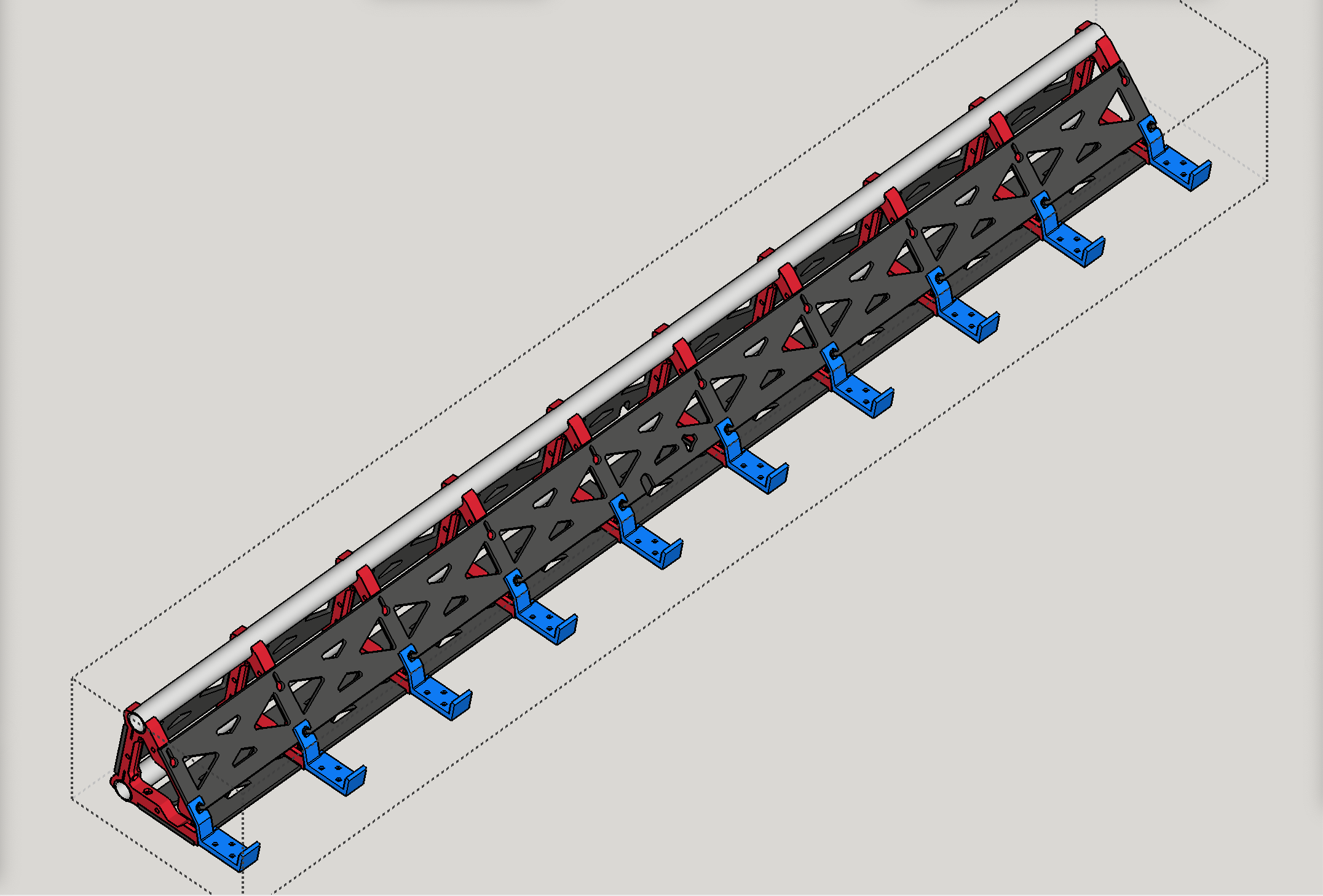 LowRider 3 plasma CNC - Drag Chain Mount revised for large 20x40 drag ...
