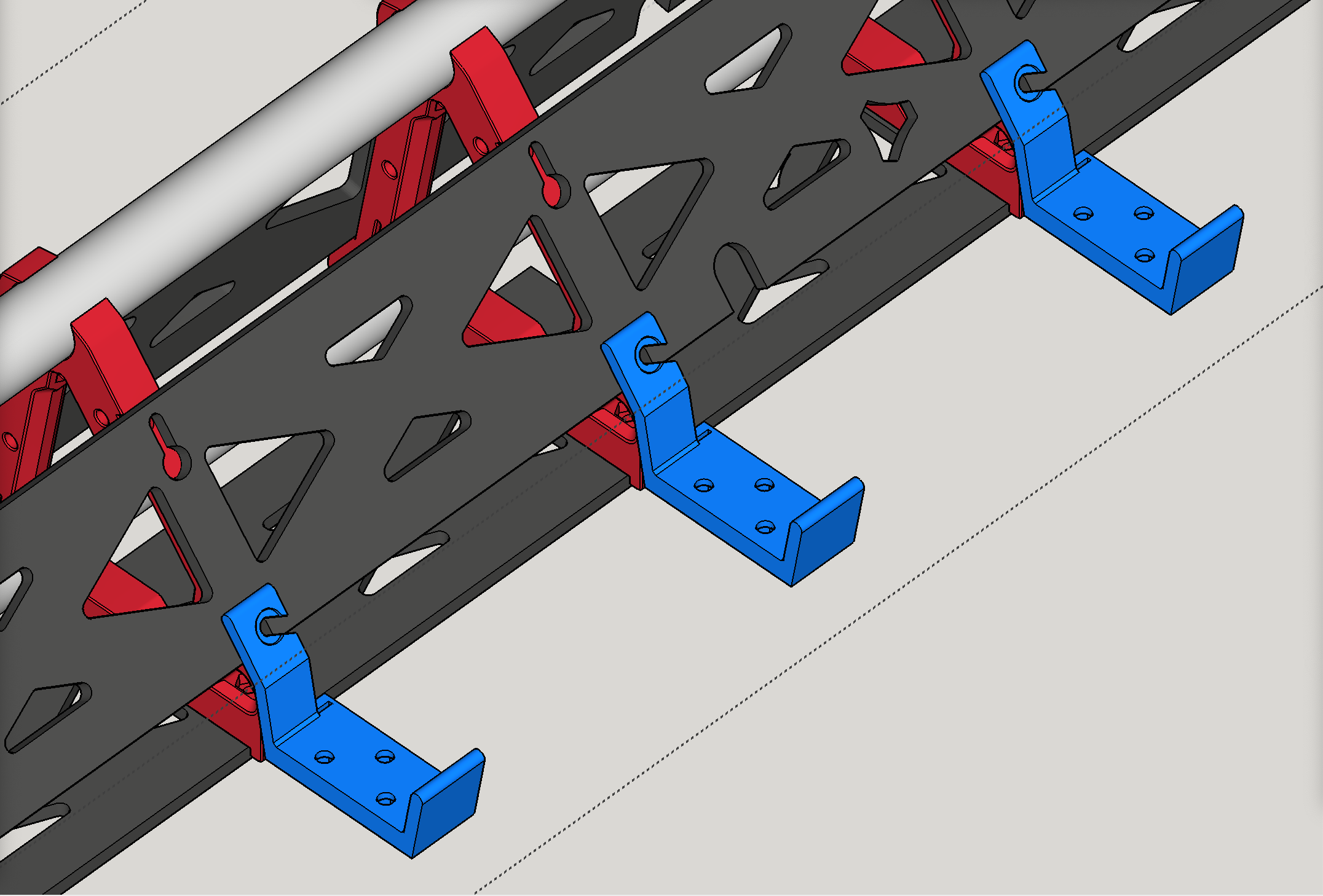 LowRider 3 plasma CNC - Drag Chain Mount revised for large 20x40 drag ...
