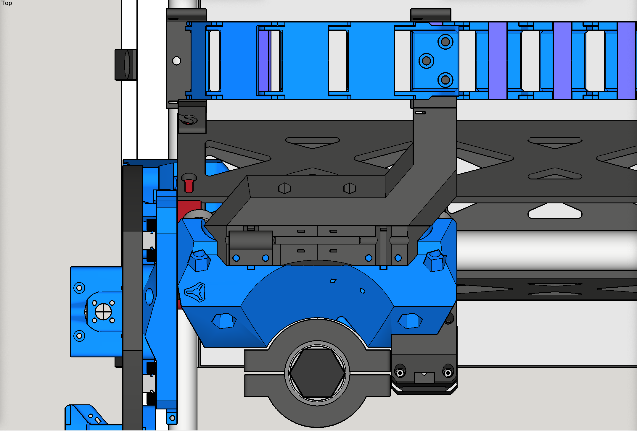LowRider 3 plasma CNC - Drag Chain Mount revised for large 20x40 drag ...