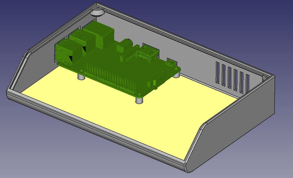 Mediacenter Gehäuse Raspberry Pi 3 by Fishtown | Download free STL ...