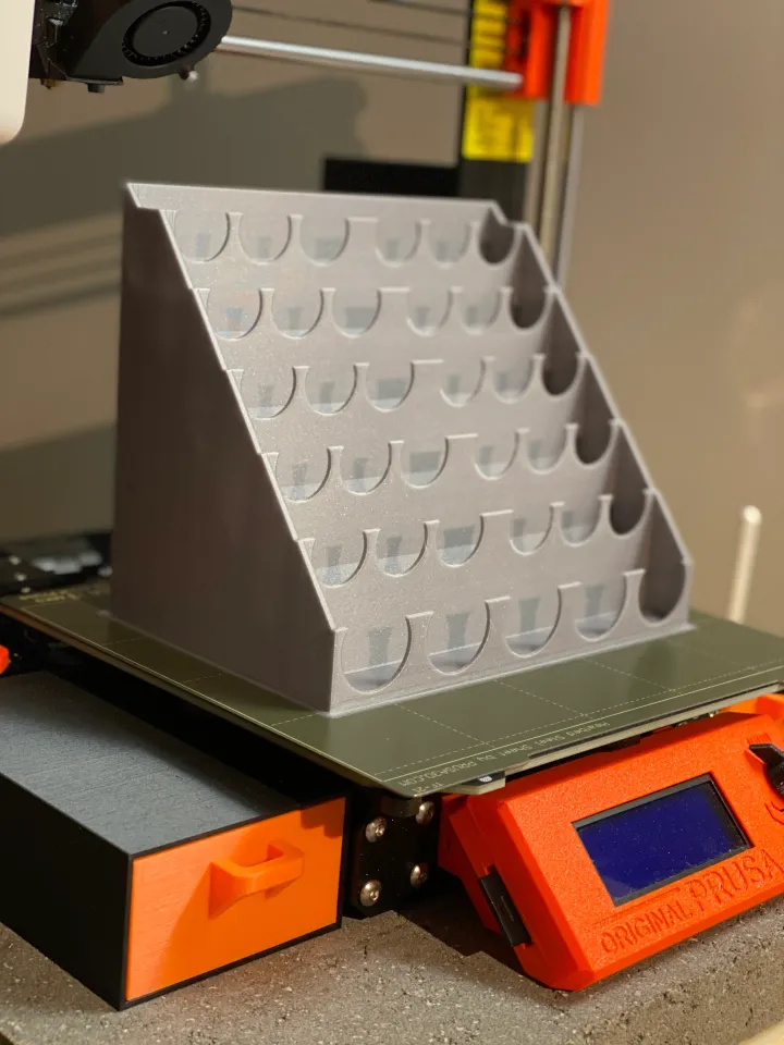 Print in Place (no supports) Paint Bottle Stand Holder by Ryan Millar | Download free STL model ...