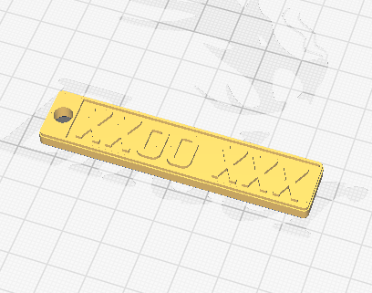 UK Numberplate Key Ring by BaklavaBaby29 | Download free STL model ...