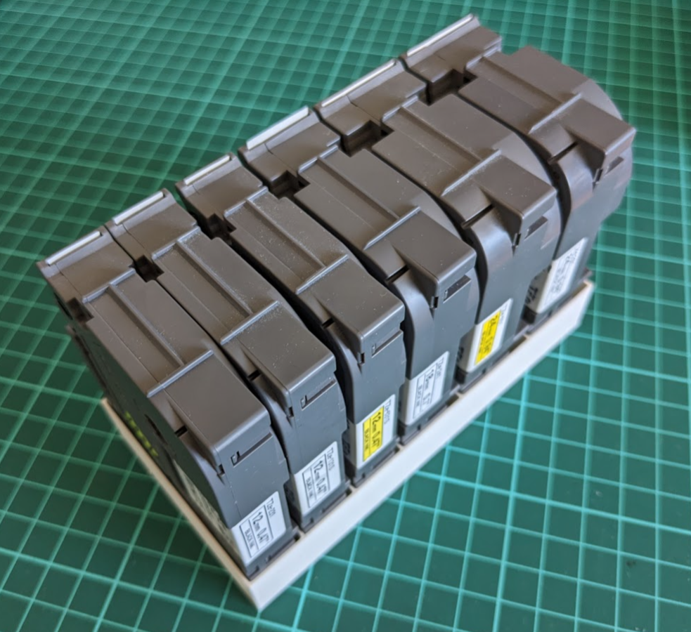 Brother's P-Touch TZe label printer tape organizer by Lean 3D ...