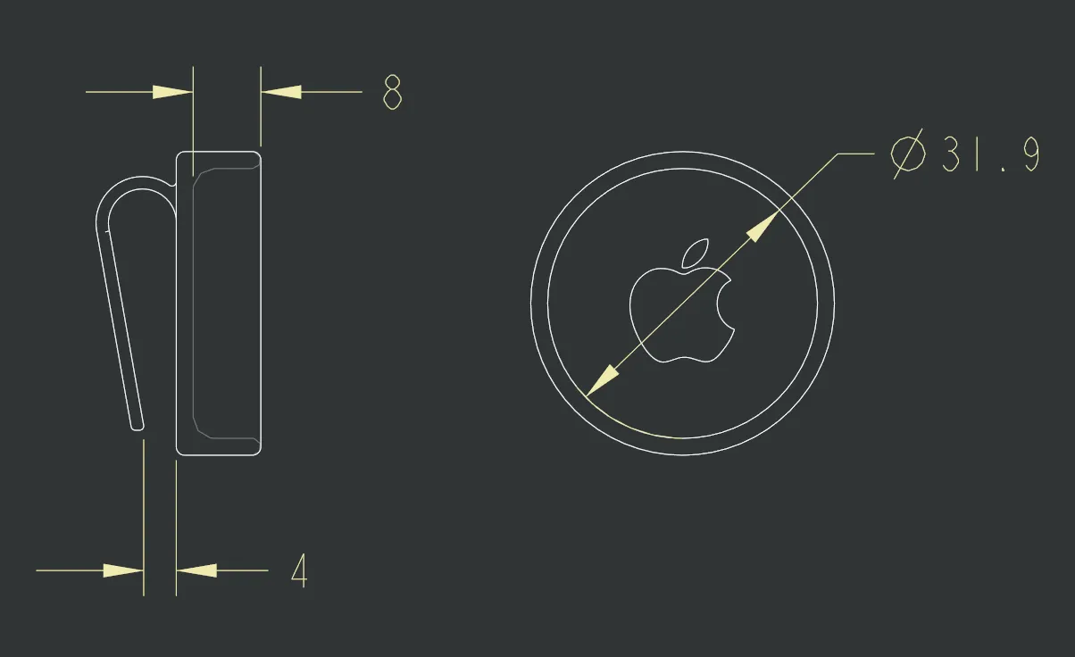 Apple Air Tag Clip by jabroni | Download free STL model | Printables.com