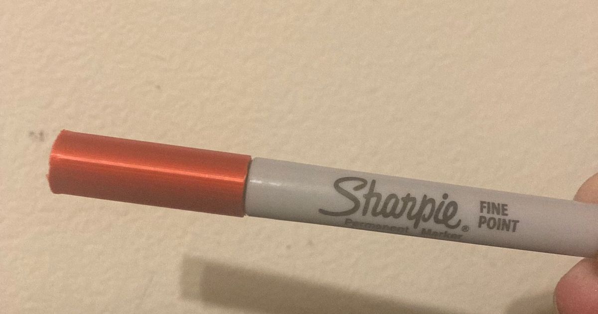 Turn Your 3d model into a sharpie cap! by MrGuy37 | Download free STL ...