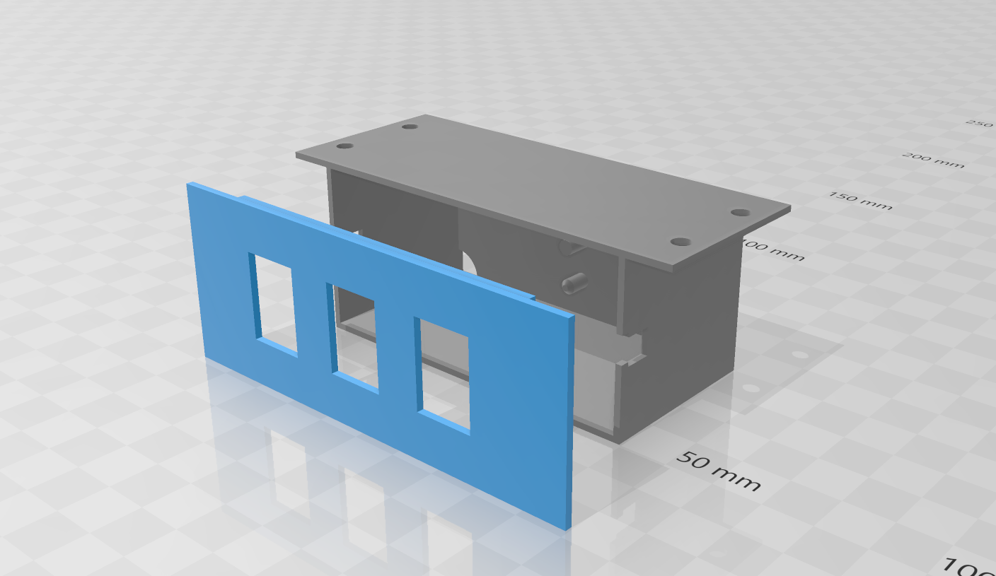 Under the desktop switchboard parametric by Mario M | Download free STL ...