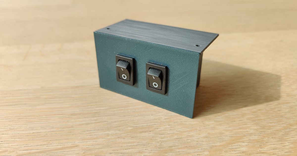 Under the desktop switchboard parametric by Mario M | Download free STL ...