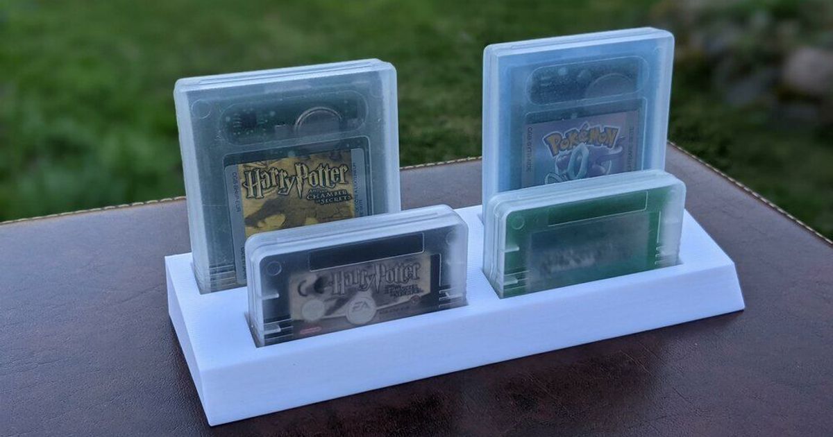 Gameboy Cartridge Display Stand by Bastian | Download free STL model ...