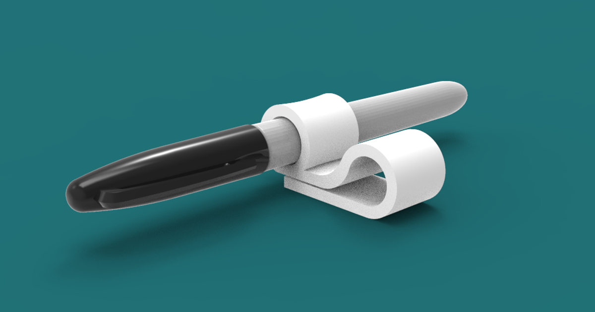 Sharpie_Clip by DonatZ | Download free STL model | Printables.com
