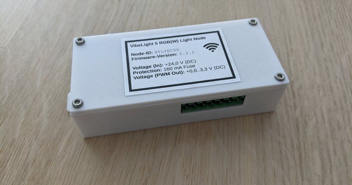 Enclosure Box For Smart Home Light Controller "VibeLight 5". by Bastian ...
