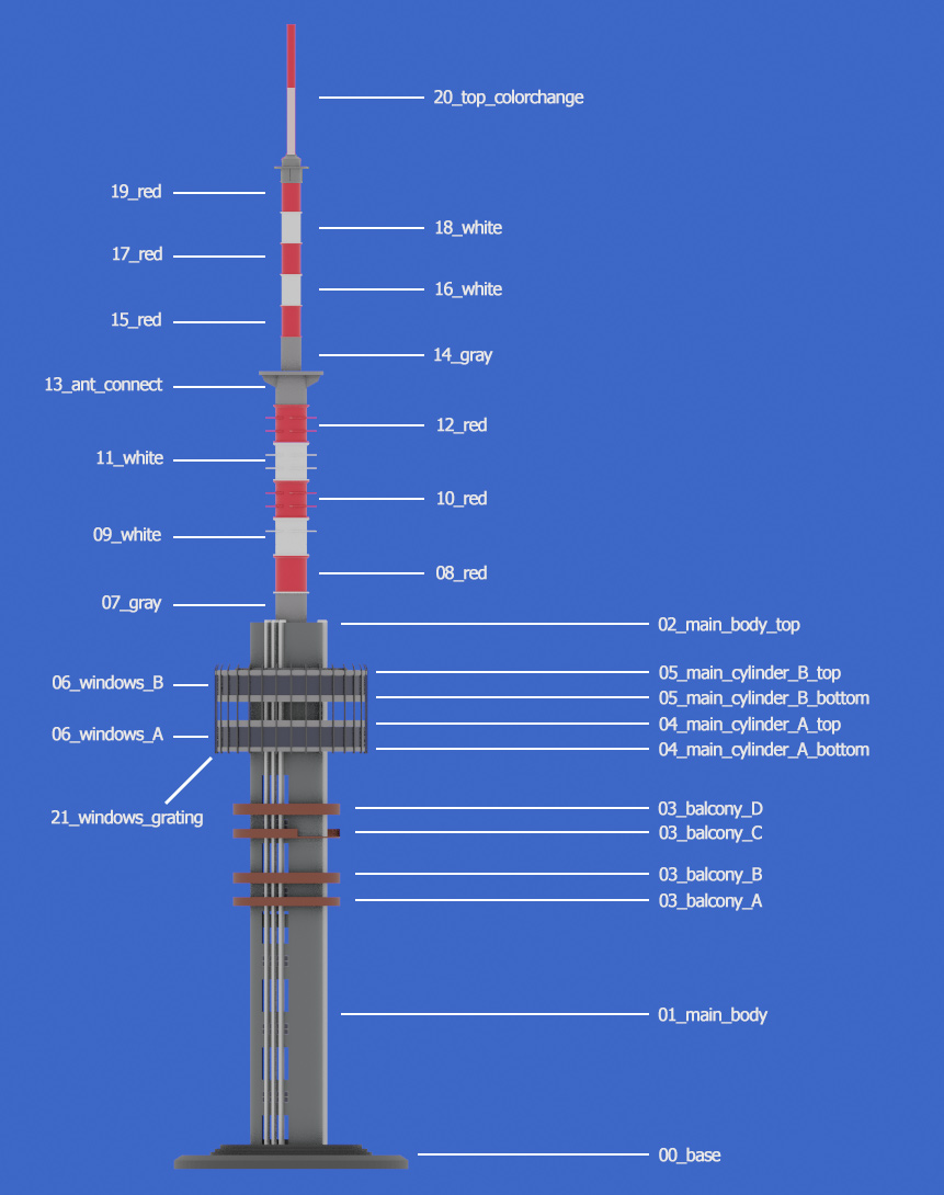 TV Tower Pécs (Hungary) by Grafit | Download free STL model ...