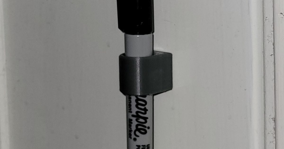 Fine Tip Sharpie Holder with Embedded Magnet by KOBPHD | Download free ...