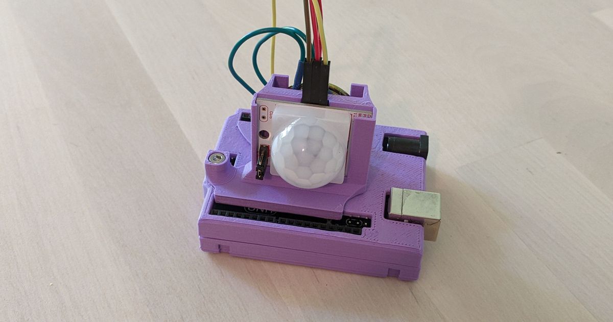 [mod] Get Up And Move V1 Pir And Speaker Arduino Uno Case Mod By