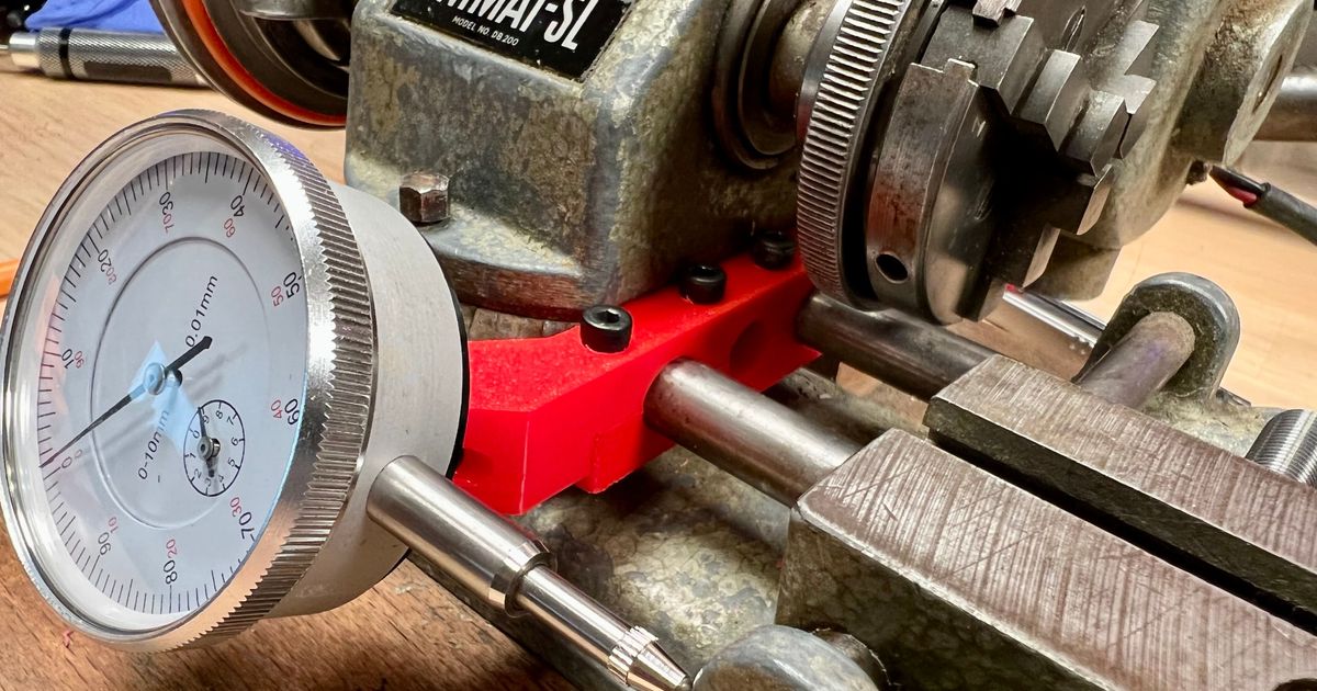 UPDATE: Dial indicator mount for Unimat SL or DB by Bills Workbench ...