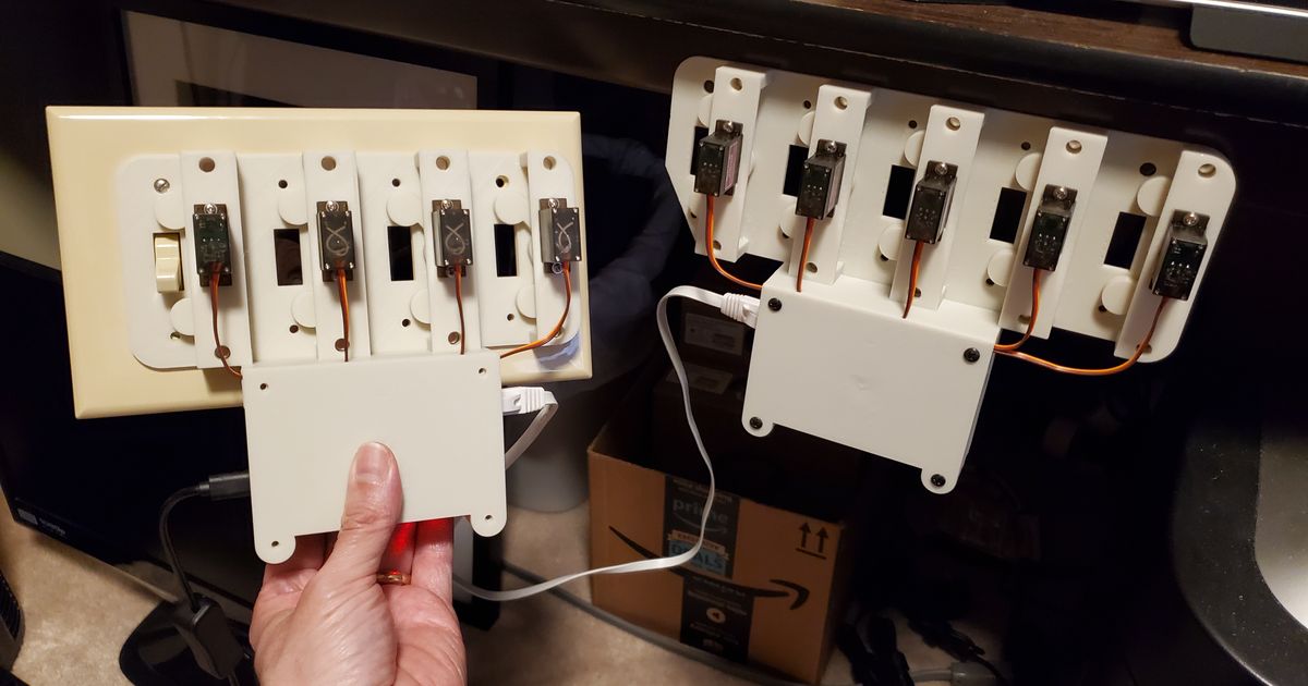 Servo Light Switch Flipper By Technoswiss Download Free Stl Model 