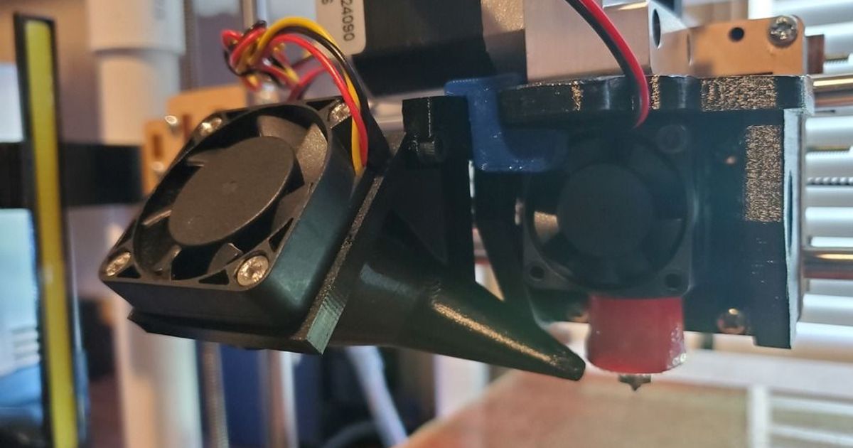 Printrbot Plus 1306 Aluminum Geared v2 Extruder Mount with Cooling Fan by TechnoSwiss | Download ...