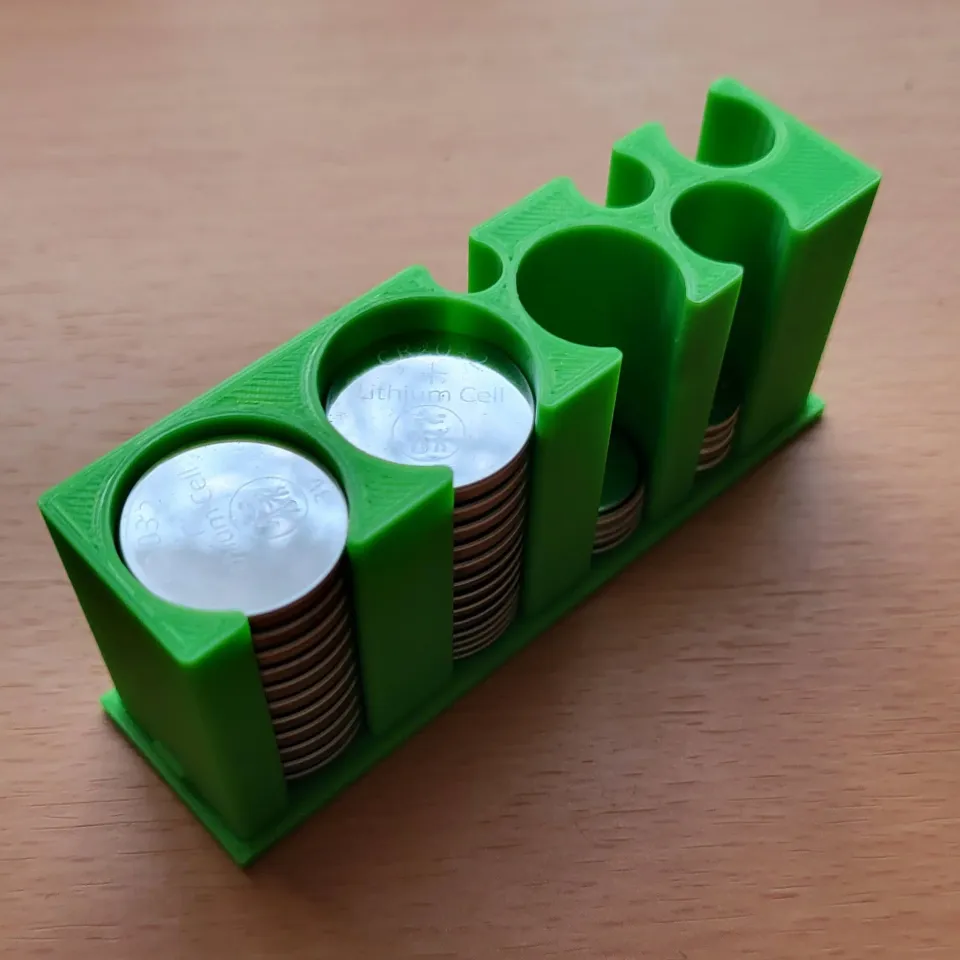 Button cell battery box by octosomething | Download free STL model ...